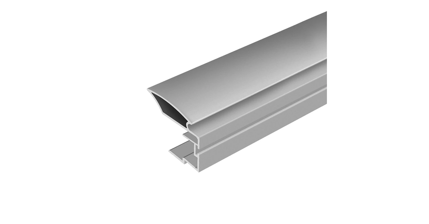 Tolóajtó Fogantyú profil Sevroll Alfa 2 Ezüst 2700mm - Bútorkellék.Eu